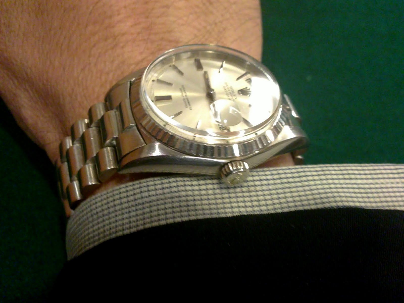 koleksijampecks: Jam Rolex 1803, Solid White Gold King Day Date Watch