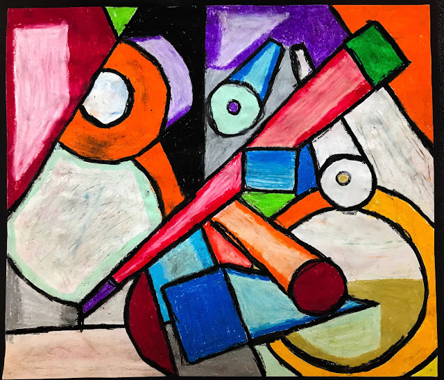 Paintbrush Rocket: 5th Grade - One Point Perspective Abstracts inspired ...
