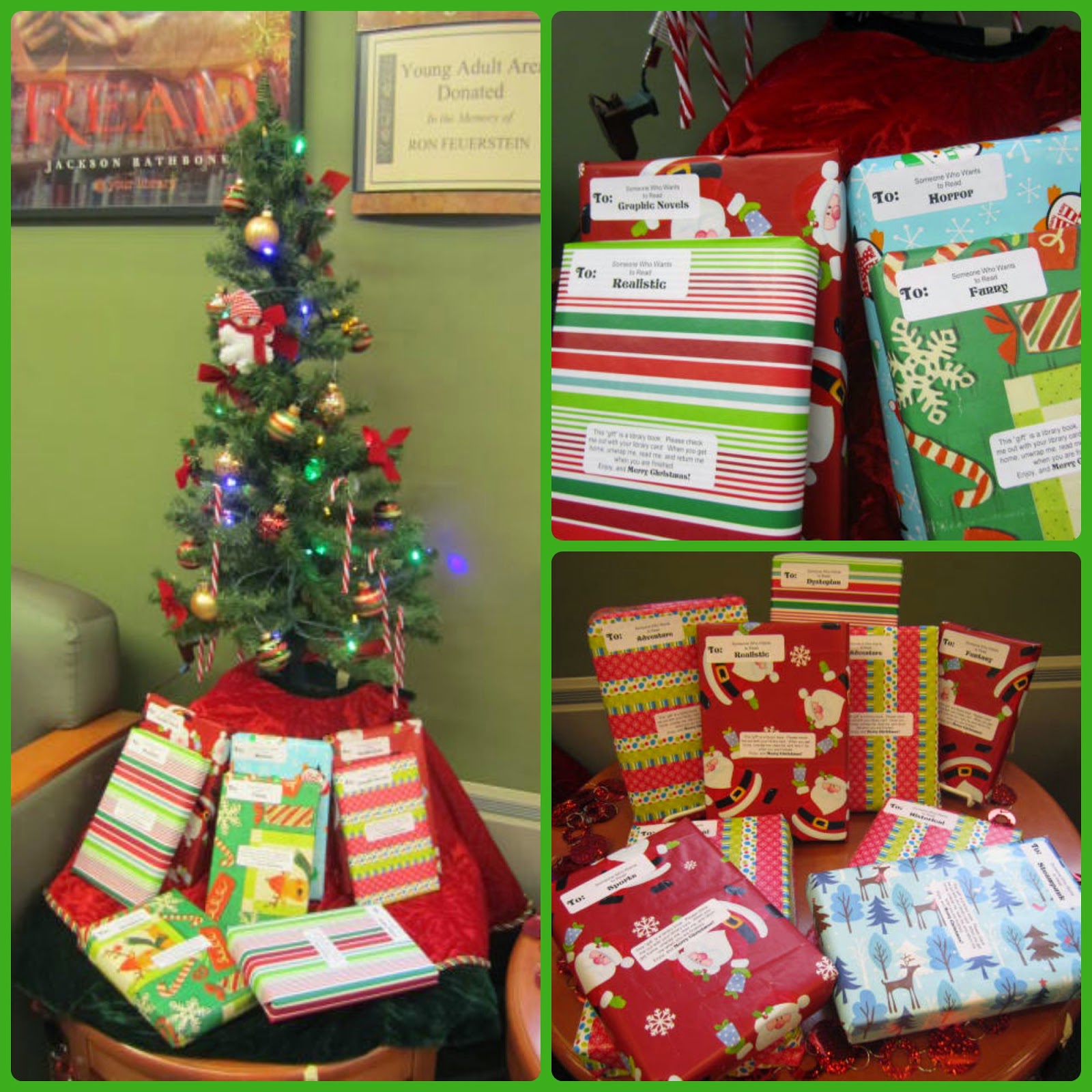 Kids' Bibliotheque: Wrapped Book Display