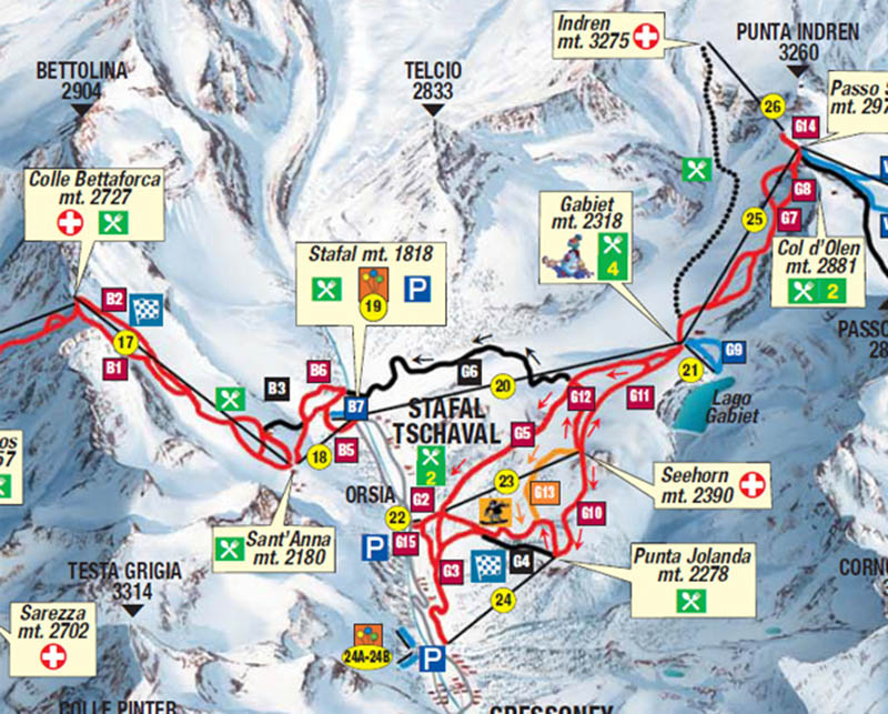 SENZAPRETESA : Gressoney-La-Trinitè e il Monte Rosa