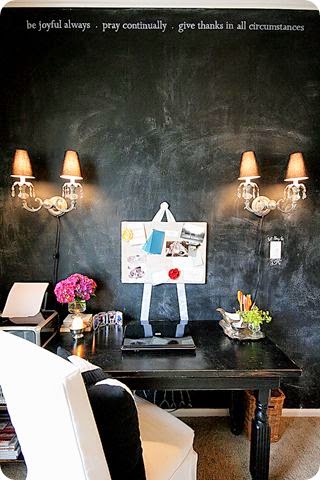 Easy chalkboard paint finishes