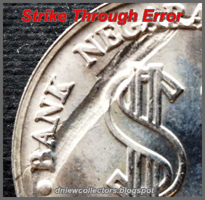 COMMEMORATIVE COIN STRIKE THROUGH ERRORS (2) | Error coins