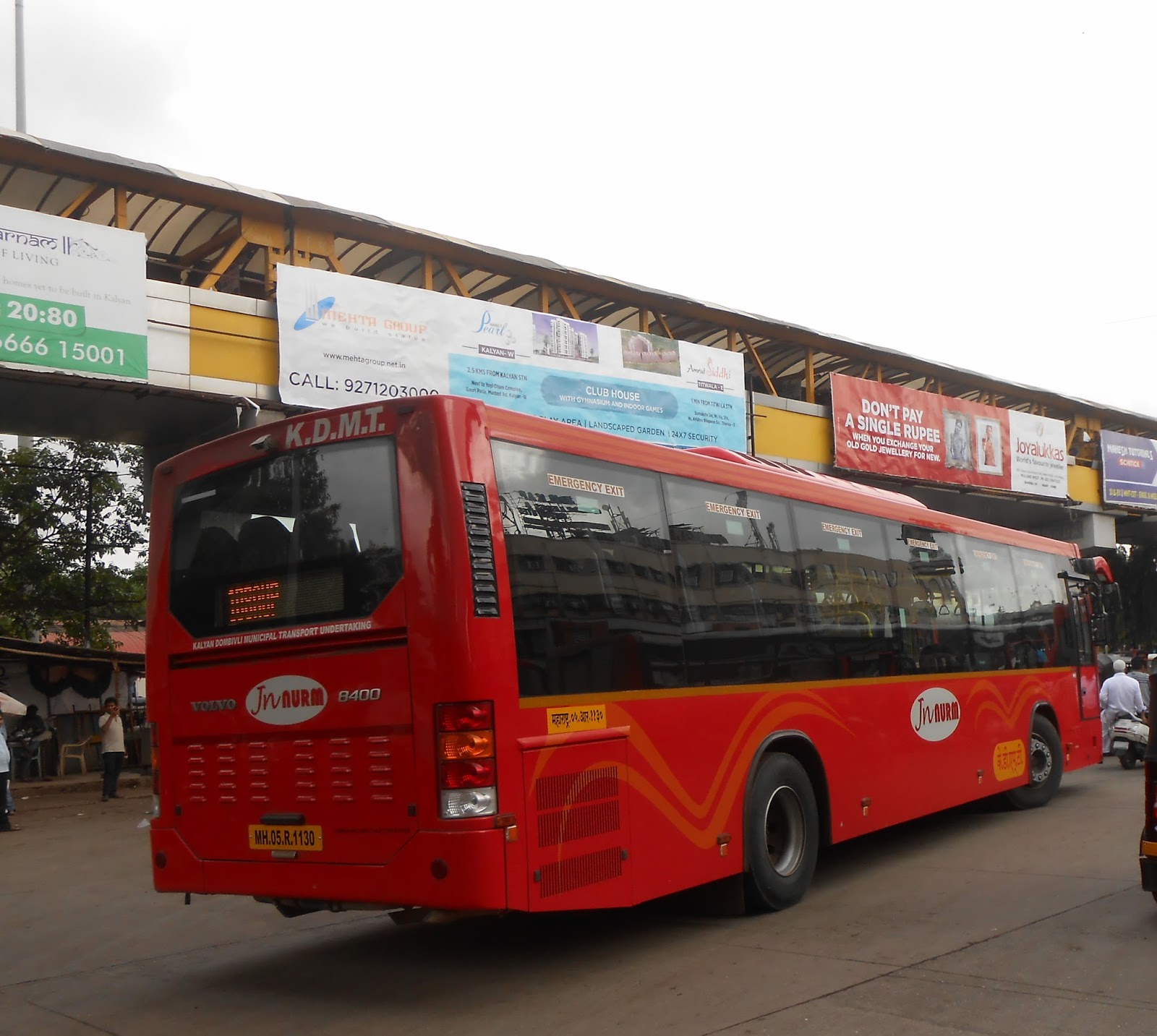 India's Transportation: KDMT Volvo 8400 on Kalyan - Vashi Route