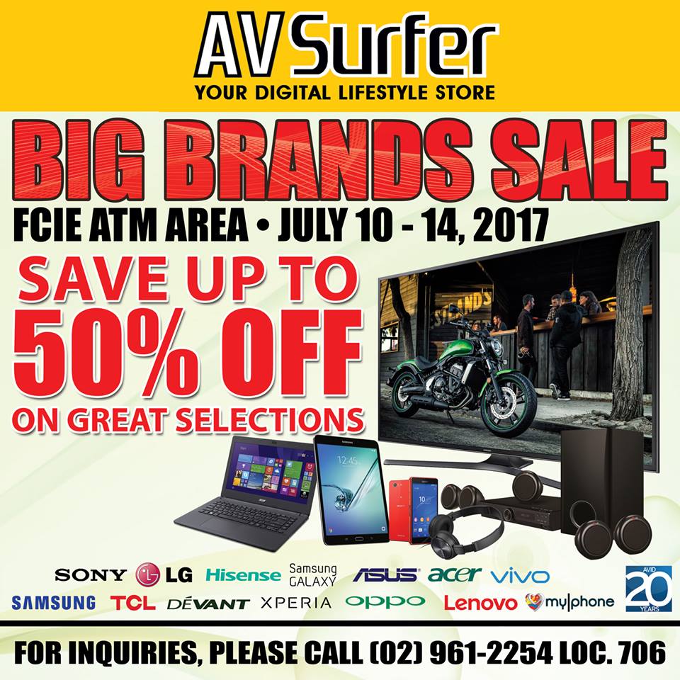 Manila Shopper: AV Surfer Big Brands SALE at FCIE: July 2017