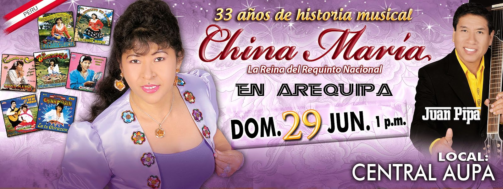 ESPECTACULOS DEL PERU 2017 PARA TODO EL MUNDO: CHINA MARIA CELEBRA SU ...