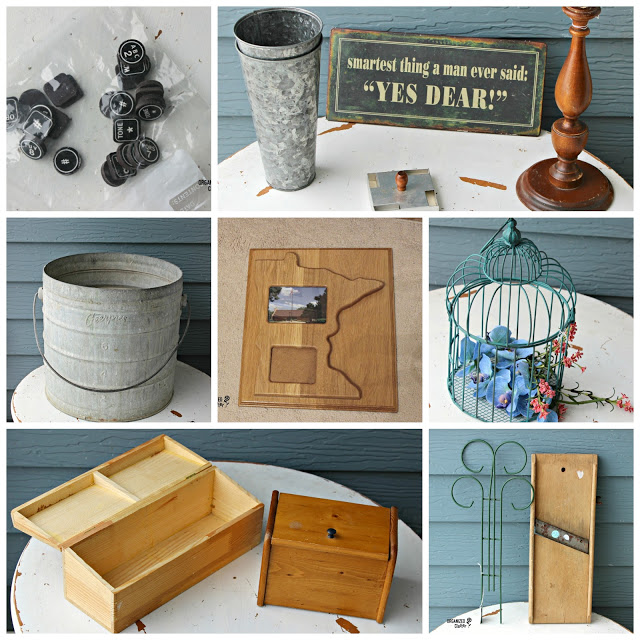 Plain Thrift Shop Wood Box Up-cycled with Chalk Paint, Stencils and ...