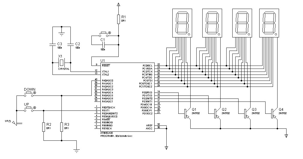 Microprocessor & Microcontroller: Counter Up and Down 7 - Segment ...