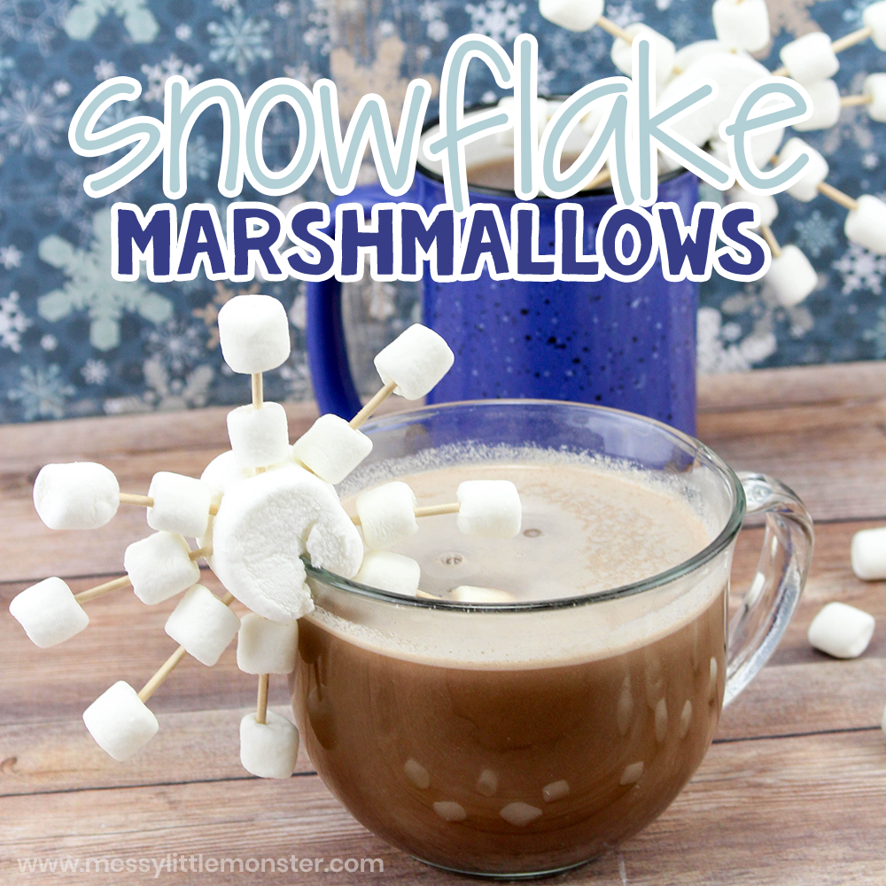 Snowflake Marshmallows - A Tasty Addition to your Hot Chocolate - Messy ...
