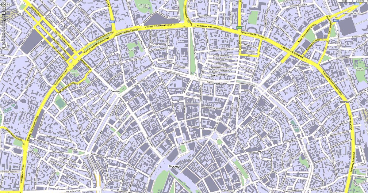 Map of Moscow - Free Printable Maps