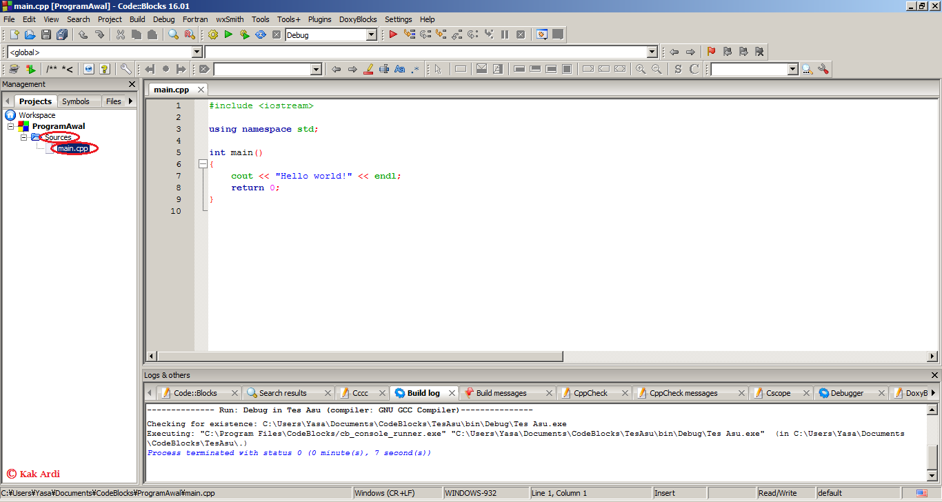 Belajar C++ untuk Pemula: Menyiapkan IDE - Kak Ardi