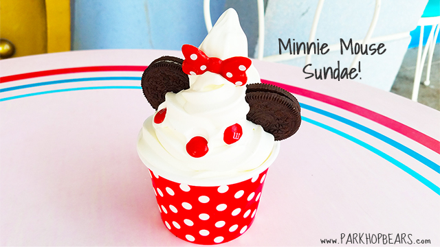 Minnie Mouse Sundae at Disneyland