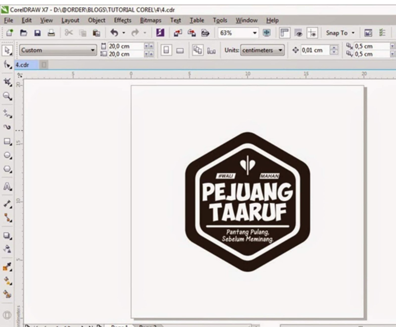 MEMBUAT EMBLEM ATAU LOGO