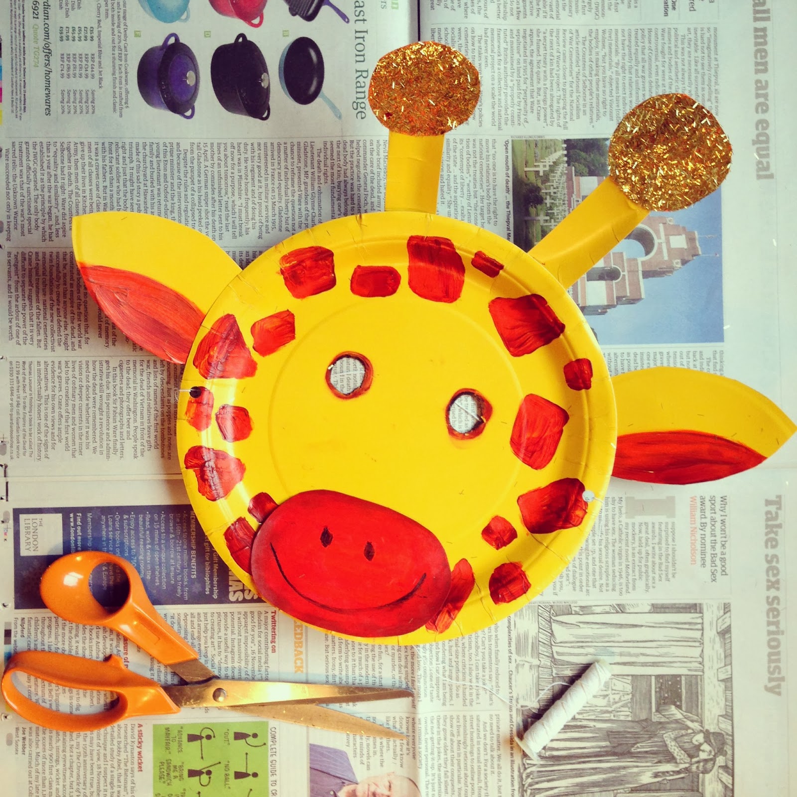 my crafty little blog: Paper Plate Masks