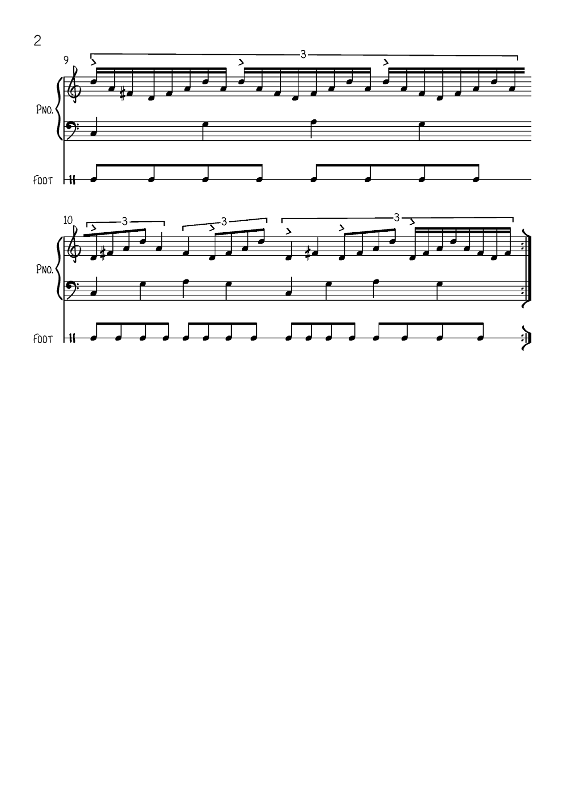 xyjazz: Developing a rhythmic concept II