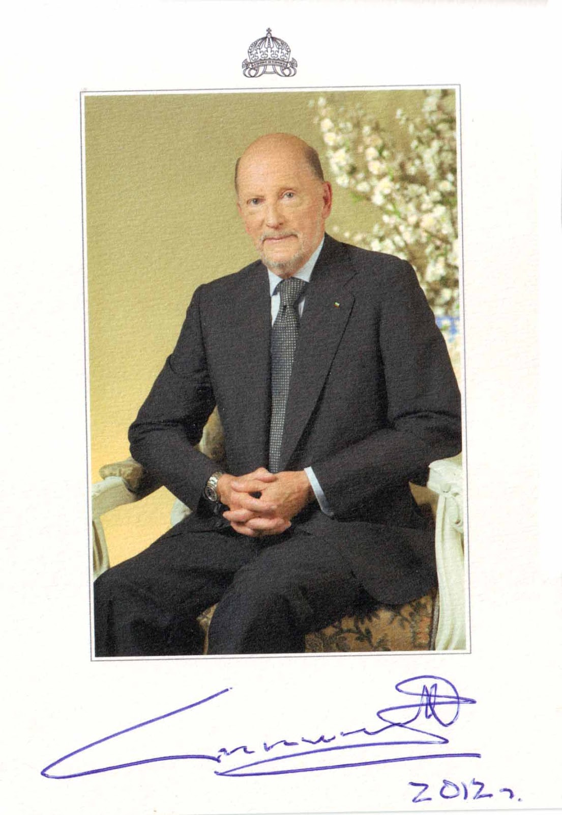 The King Karl I of Romania Autograph Museum: King Simeon II of Bulgaria