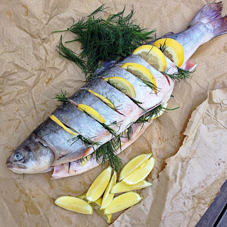 Remsans bistro: Grillad hel fisk