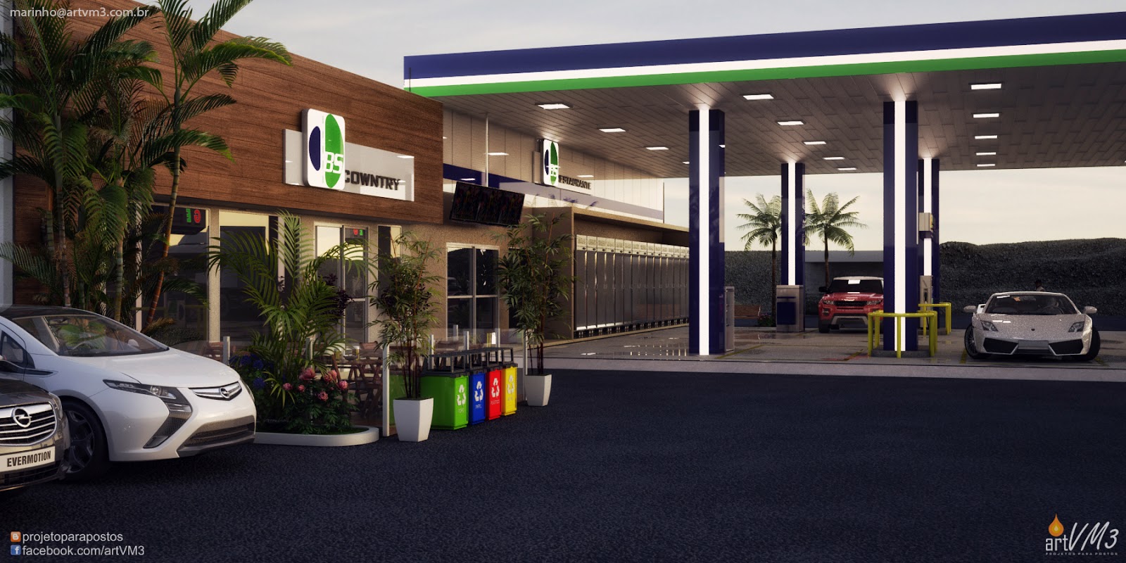 Petrol Design | Projeto para Postos - (44) 9809.9023 - contato@petroldesign.com.br: Projeto 3D ...
