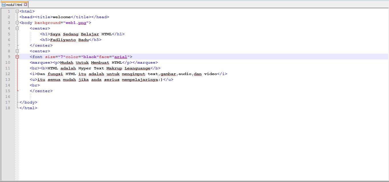 DASAR-DASAR PADA HTML