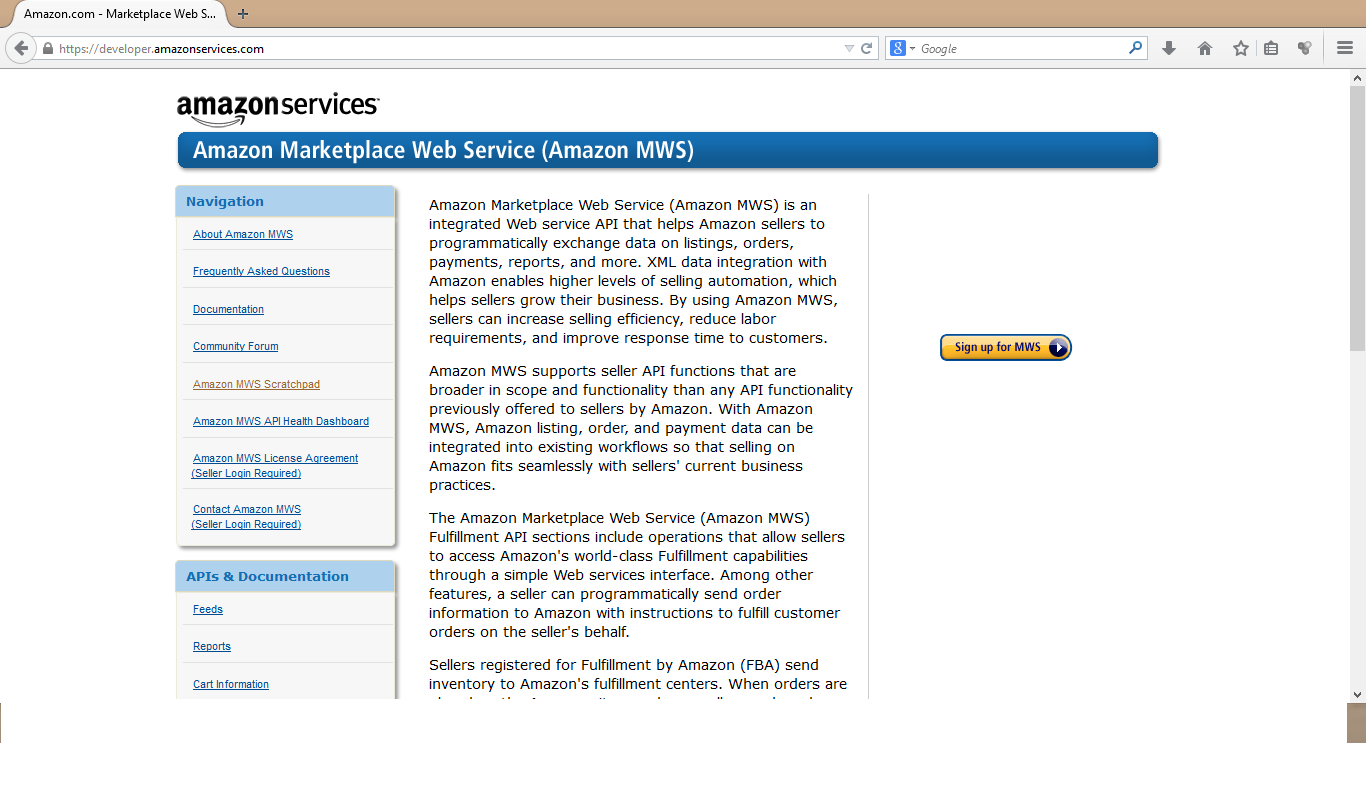 Experience with Information Technology & Web Developement: MWS (Amazon Marketplace Web Service ...