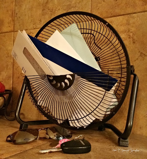 Fan Repurposed into Industrial Mail Holder | Redo It Yourself ...