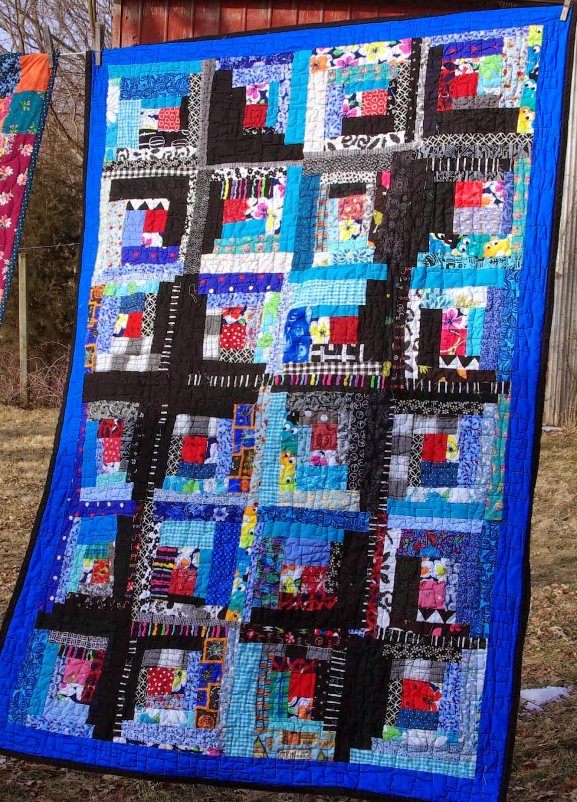 Sane, Crazy, Crumby Quilting: Wonky Log Cabin
