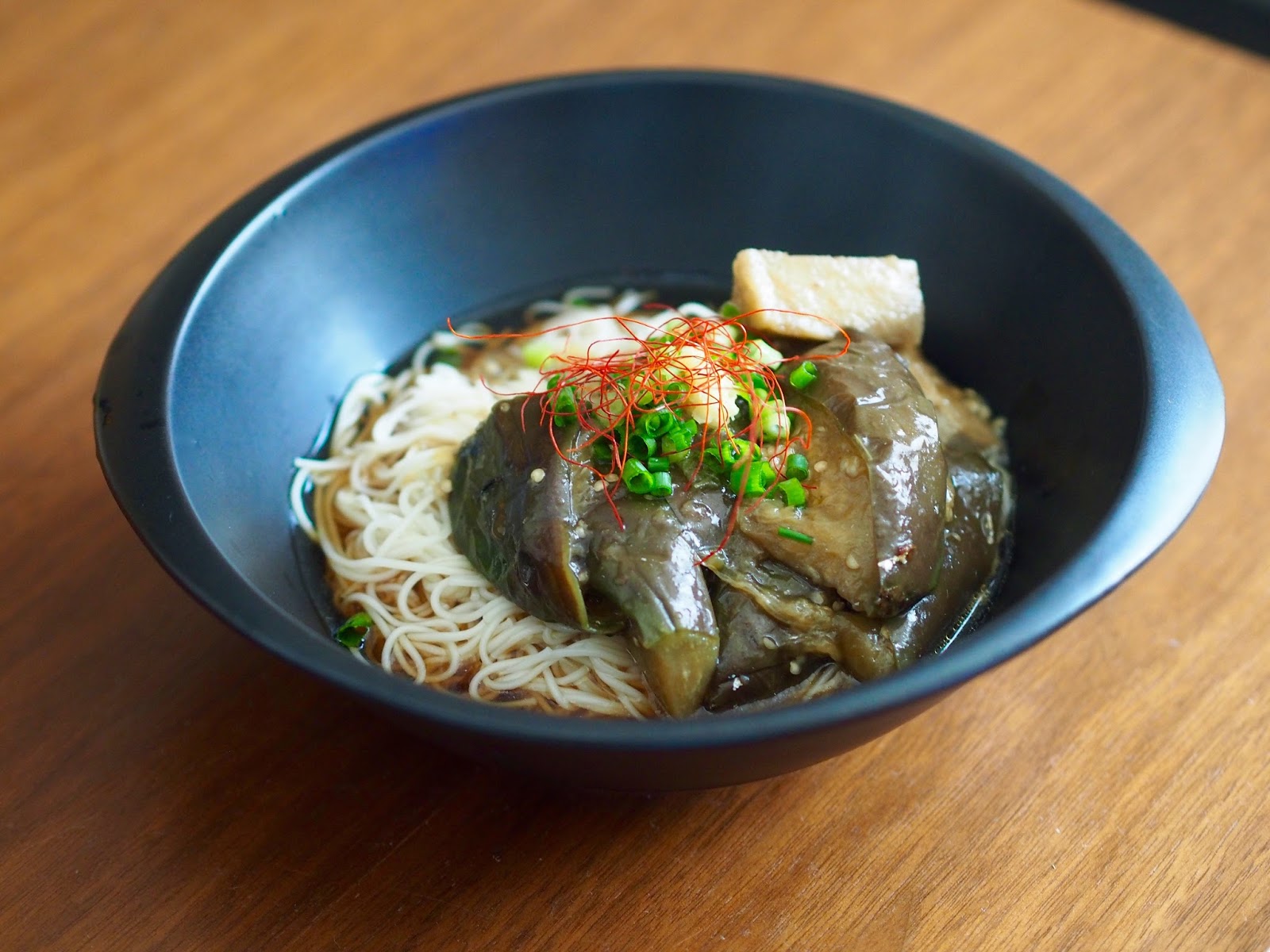 Da Washoku Kitchen: NASU SOMEN (Simmered Eggplant and SOMEN noodle)