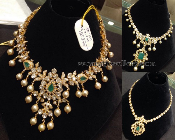 Pachi Setting Necklaces with CZs - Jewellery Designs