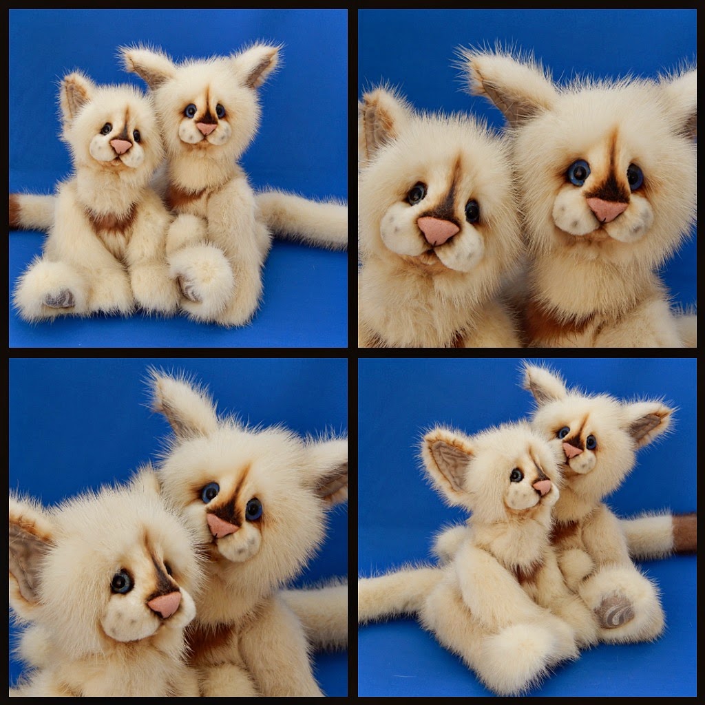 Designed By Kathy Myers: Custom-made Mink Cats