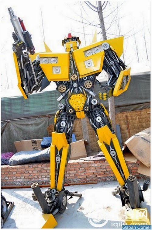 Di China, 'Taman Transformers' Robot Replika Diperbuat Dari Bahan Kitar ...