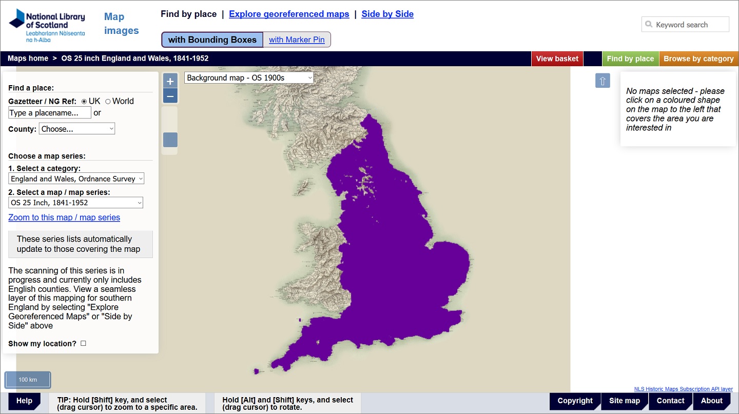 The GENES Blog: NLS completes 25 inch OS English county maps coverage