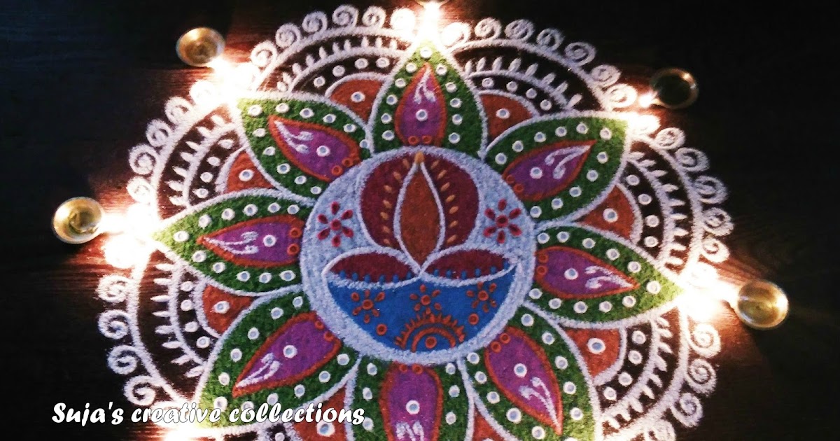Suja's Creative Collections: Diwali Rangoli Designs