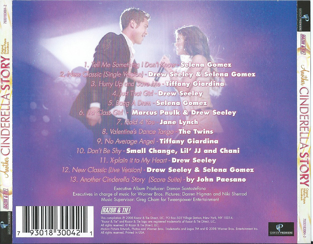 Encarte: Another Cinderella Story (Original Motion Picture Soundtrack ...