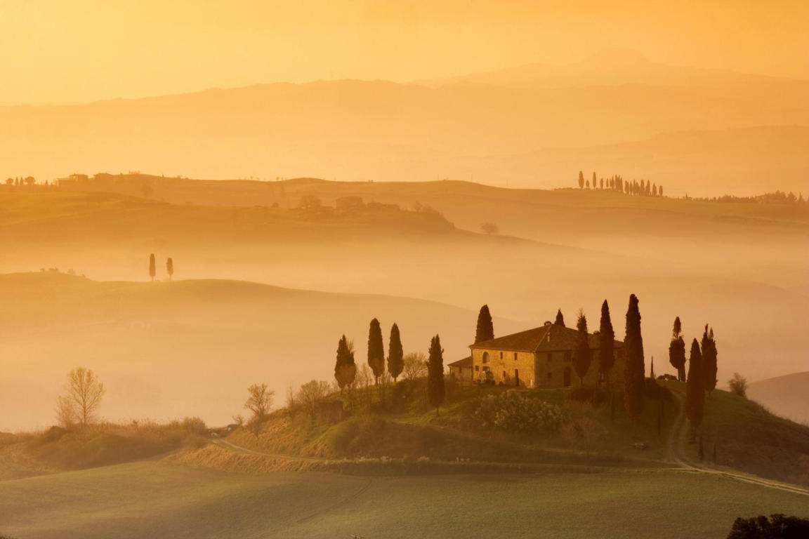 Italy: Tuscany, Countryside with Beautiful Landscapes ~ Place for Visit