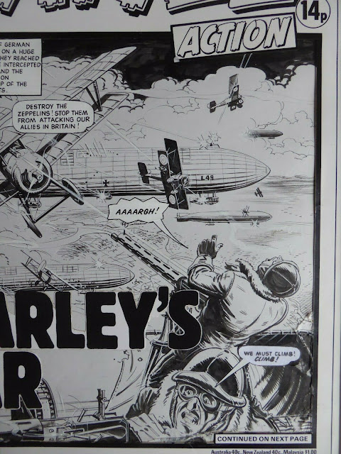 Boys Adventure Comics: Rare British comic original art up for sale this ...