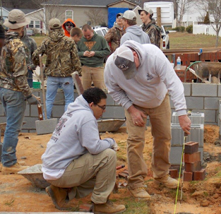 The Habitat Cabarrus Chronicle : Masonry Students Construct Foundations ...