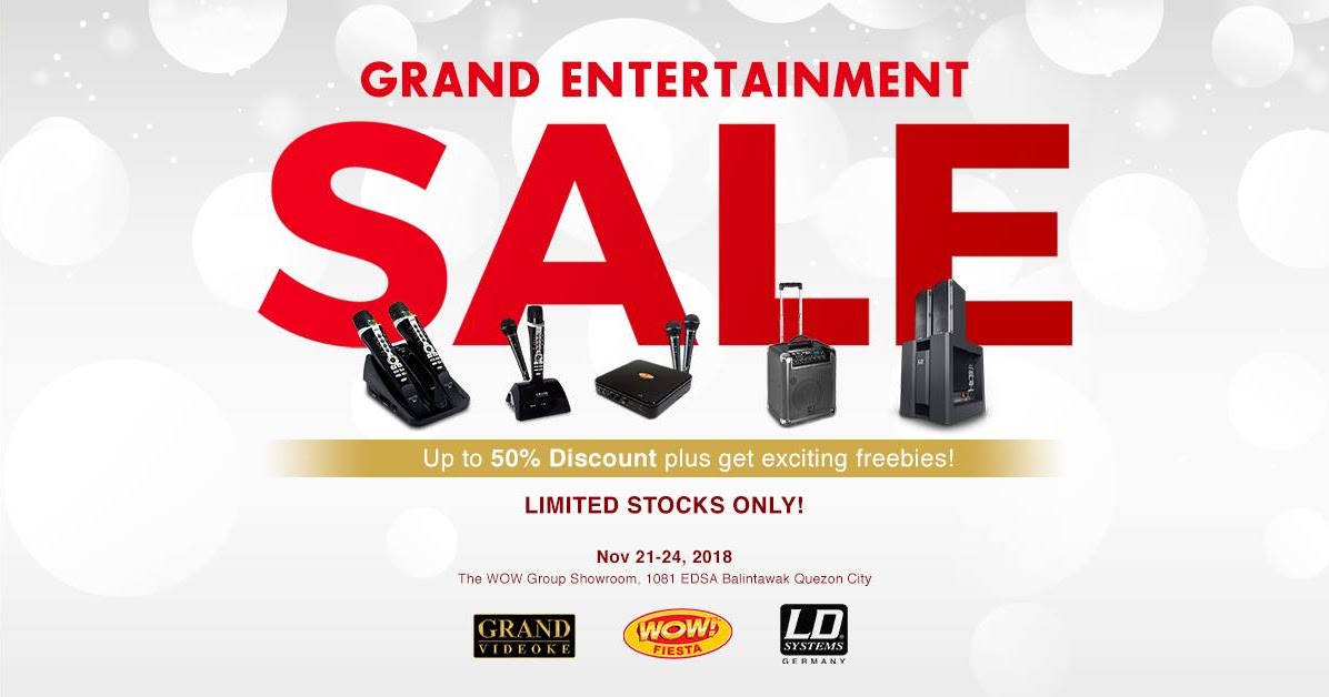 Manila Shopper: Grand Entertainment SALE: Nov 2018