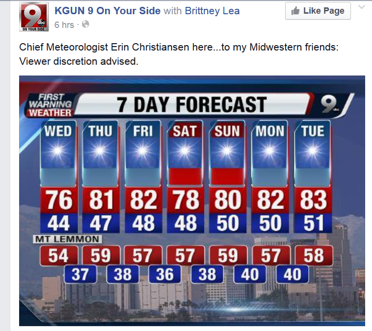 Road Runner: KGUN 9, Tucson, Arizona