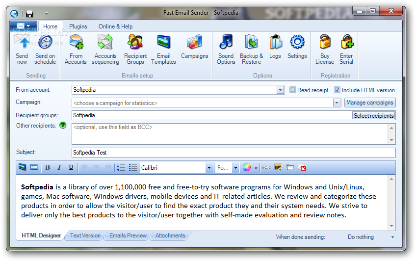 Bulk Email Sender Software