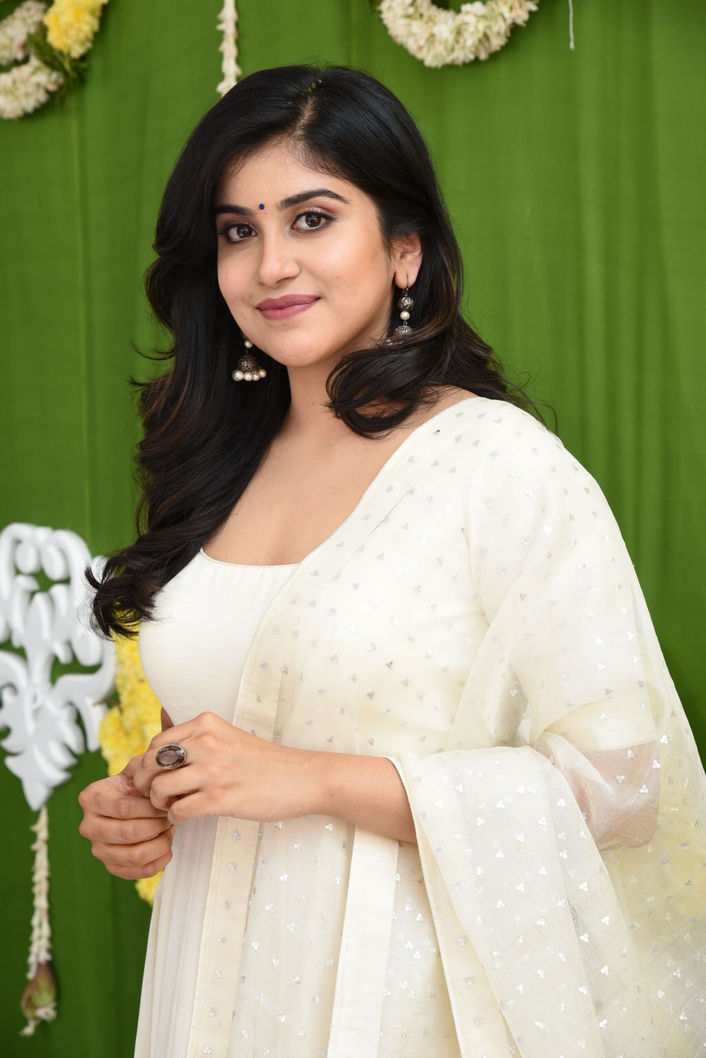 Actress Manisha Raj Stills At Vaishnav Tej Movie Launch