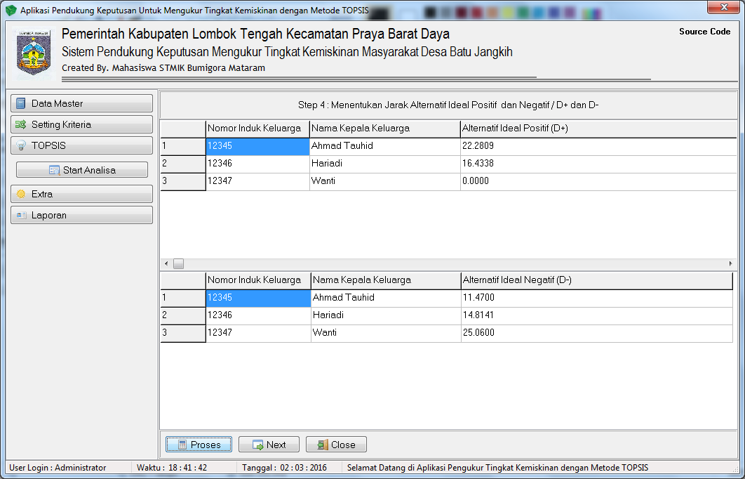 TUTORIAL DELPHI: Contoh Aplikasi TOPSIS dengan Delphi