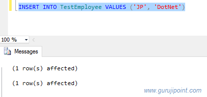 Trigger In SQL Server - Insert Update Delete In Single Trigger With Example ~ Guruji Point ...