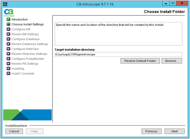 Wily Introscope Installation in Solution Manager - SAP Community