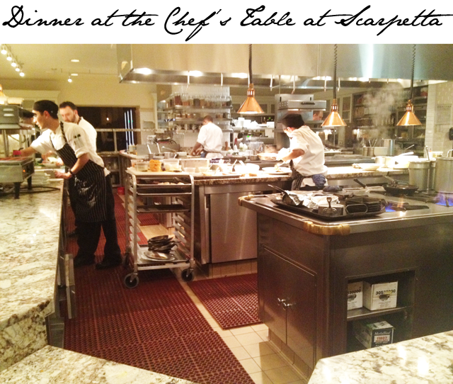 Beverly Hills Dining: Eating at the Chef's Table at Scarpetta - Emily ...