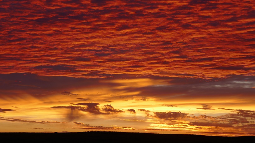 The view from here: Sunset on Rafferty Dam Road