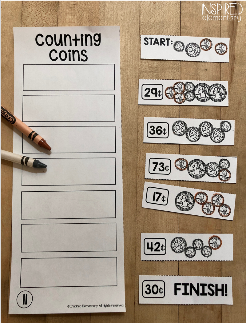 Counting Coins Activities · Inspired Elementary