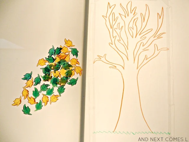 Sticky Fall Tree Light Table Activity | And Next Comes L - Hyperlexia ...