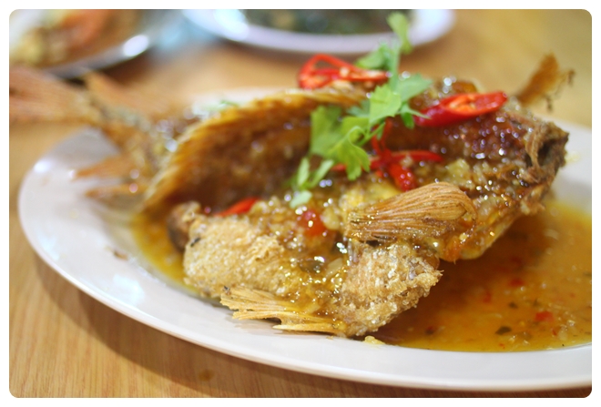 向日葵馋嘴日记: 朴实新村内的那些河鲜 - 阿江中泰河鲜 @ Bagan Samak, Kedah.