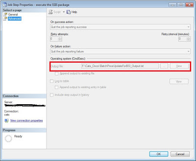 ROHIT techVlog: Unable to open Step output file. The step failed