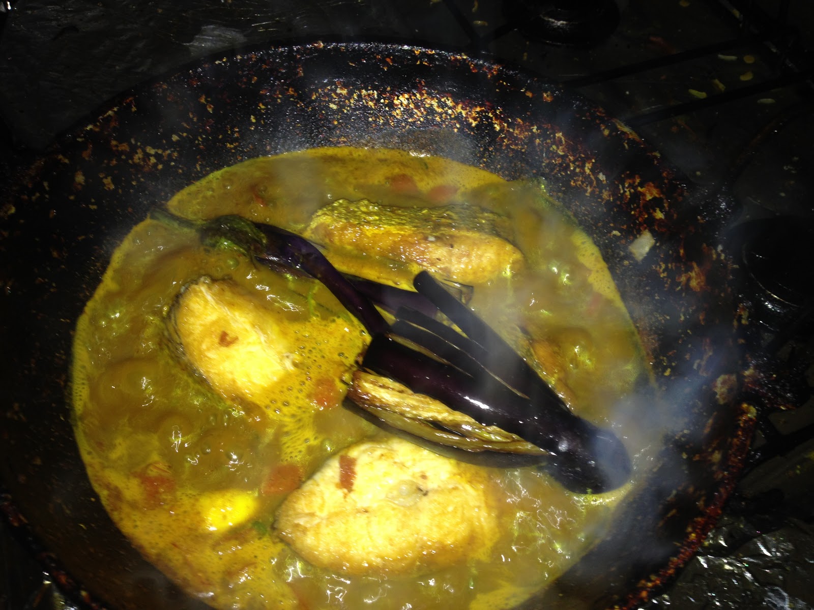 Mauritian and Fusion Cuisine: Fish curry with bringal