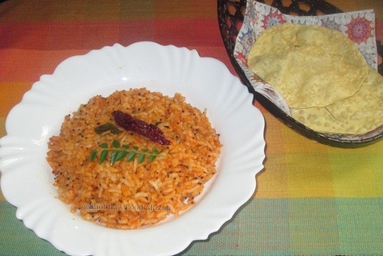 Shobha's Food Mazaa: PODI RICE / RICE WITH SPICED DAL POWDER
